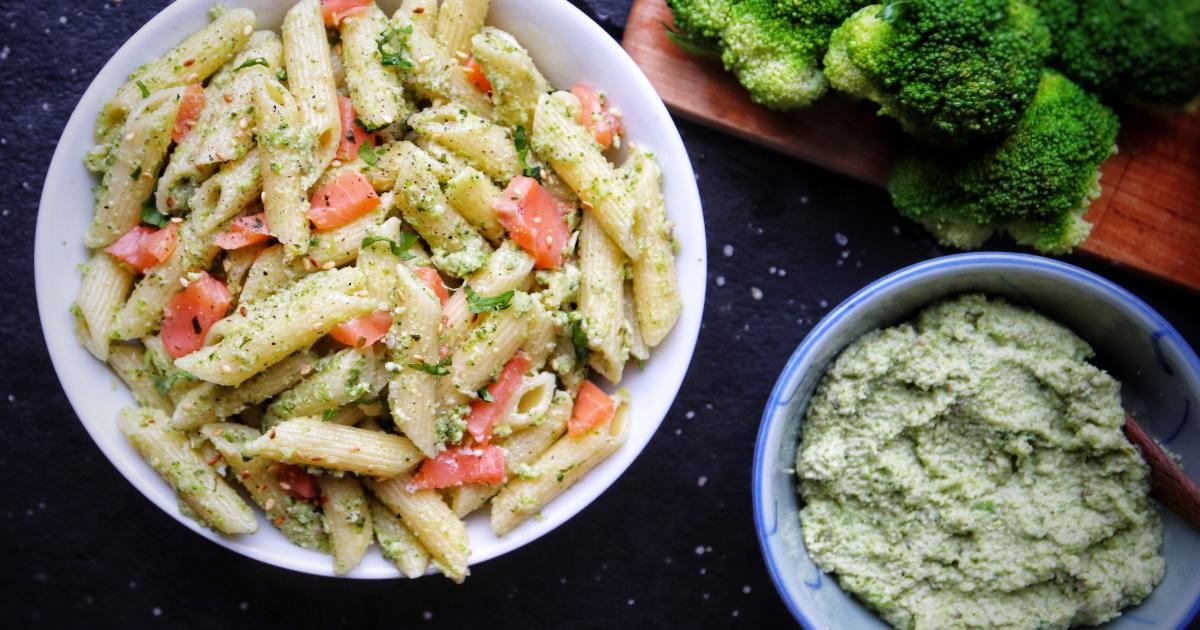 Penne au saumon et pesto de brocoli | Recette Prince de Bretagne