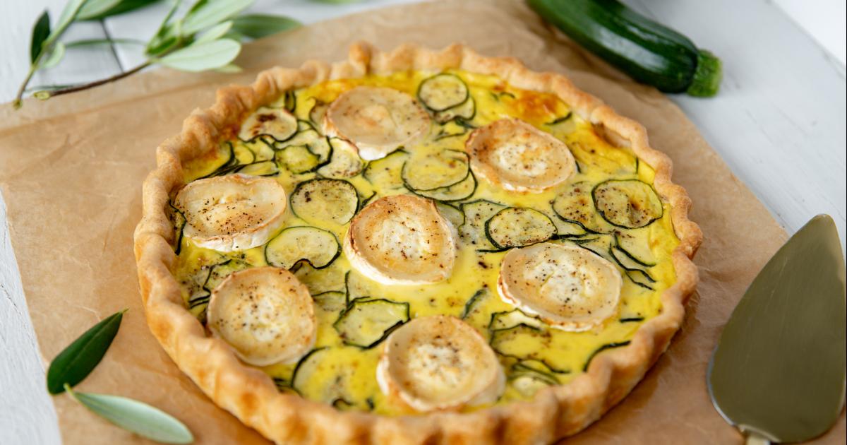 Quiche Courgette Et Chèvre Recette Prince De Bretagne