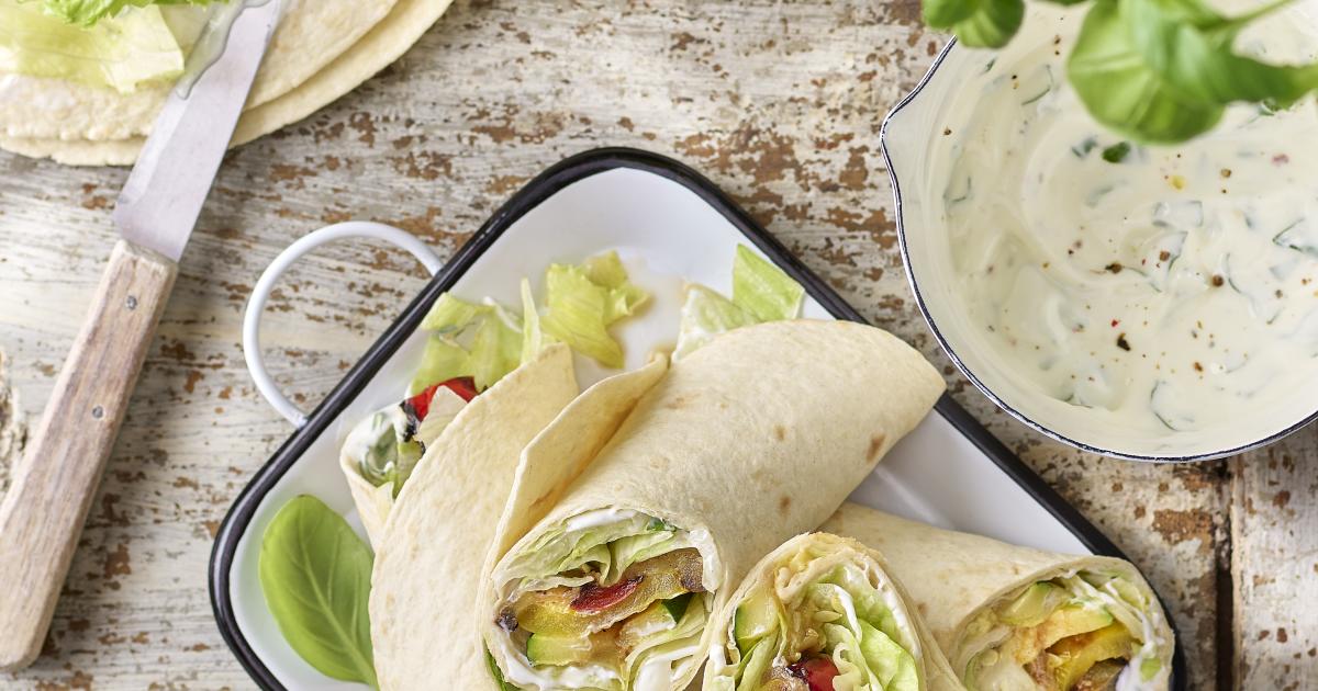 Wraps de salade Iceberg et légumes grillés | Recette Prince de Bretagne