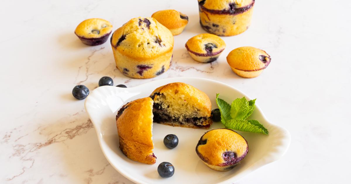 Muffins aux myrtilles de Bretagne | Recette Prince de Bretagne